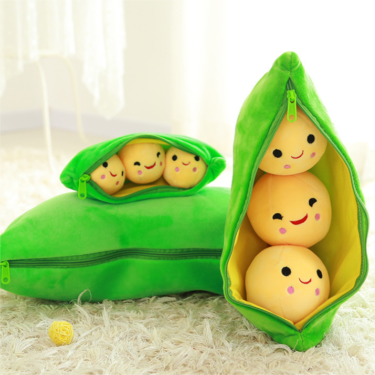 Big Plush Toy Inside With Cute Vegetables And Fruits Mini Plush Toy ...